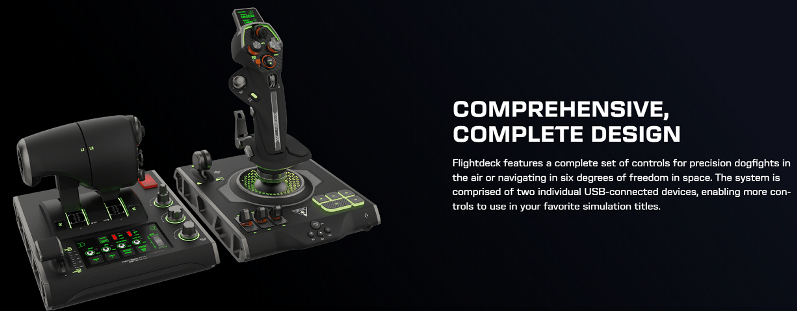 ג'ויסטיק מקצועי טיסה ומצערת טורטל ביץ' Turtle Beach VelocityOne Flightdeck