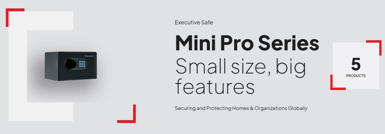 כספת אבטחה בינונית עם מנעול קומבינציה אלקטרוני מתקדם 35 ליטר Executive ...