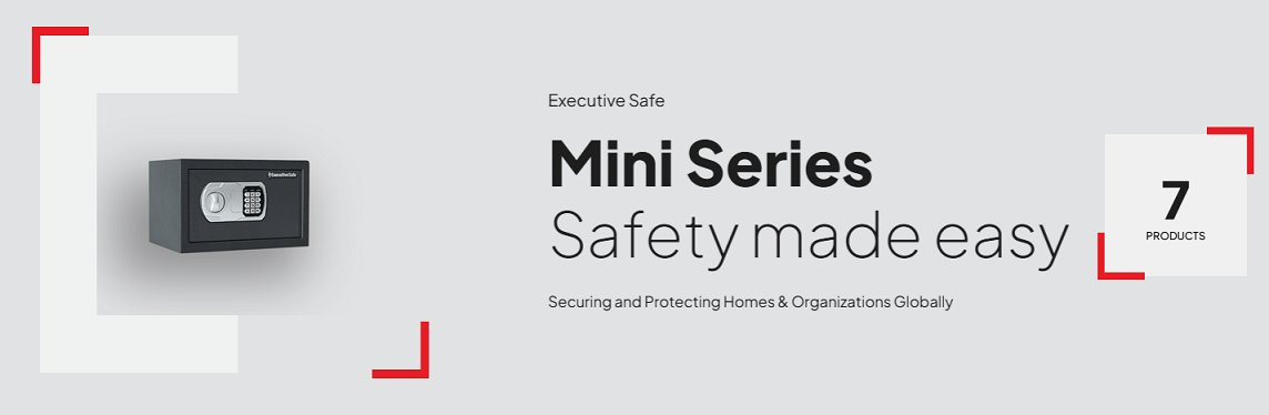 כספת אבטחה קטנה עם מנעול קומבינציה אלקטרוני 13 ליטר Executive Safe Mini ...